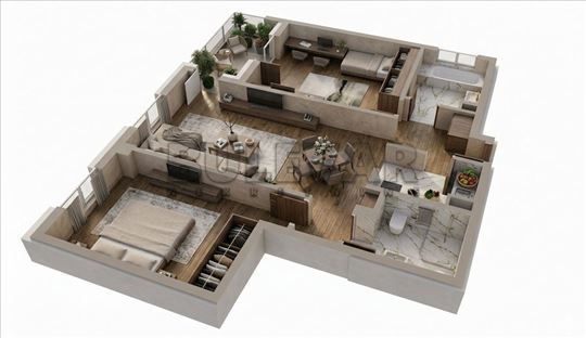 Novogradnja sa pogledom na Nišavu, 65.82 m2