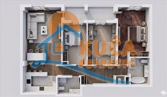 Novogradnja sa pogledom na Nišavu, 86.51 m2