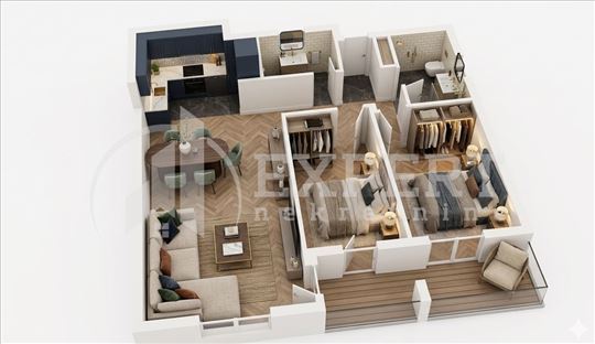 Novogradnja sa pogledom na Nišavu, 64.24 m2