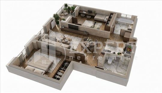 Novogradnja sa pogledom na Nišavu, 65.82 m2