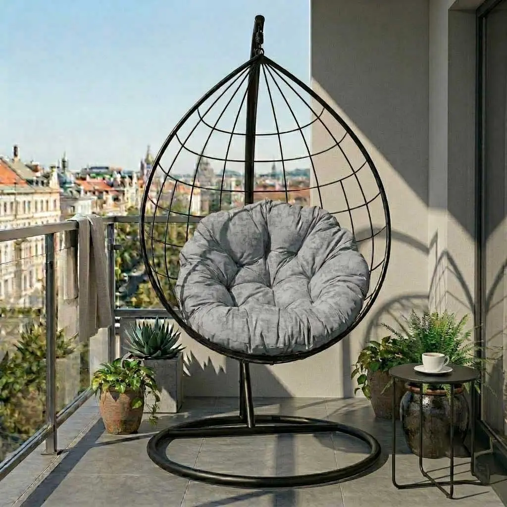 Jastuk 120cm Za Gnezdo Baštensku Ljuljašku MARBLE GREY