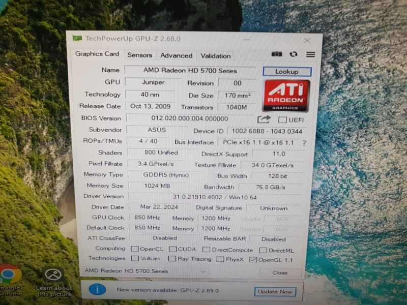 graficka AMD RADEON hd5770