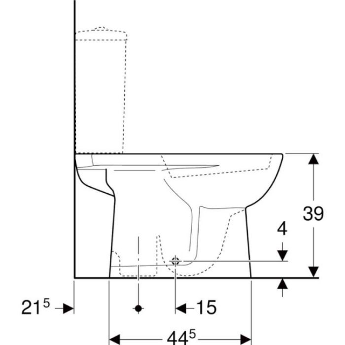 Wc šolja geberit za monoblok simplon selnova