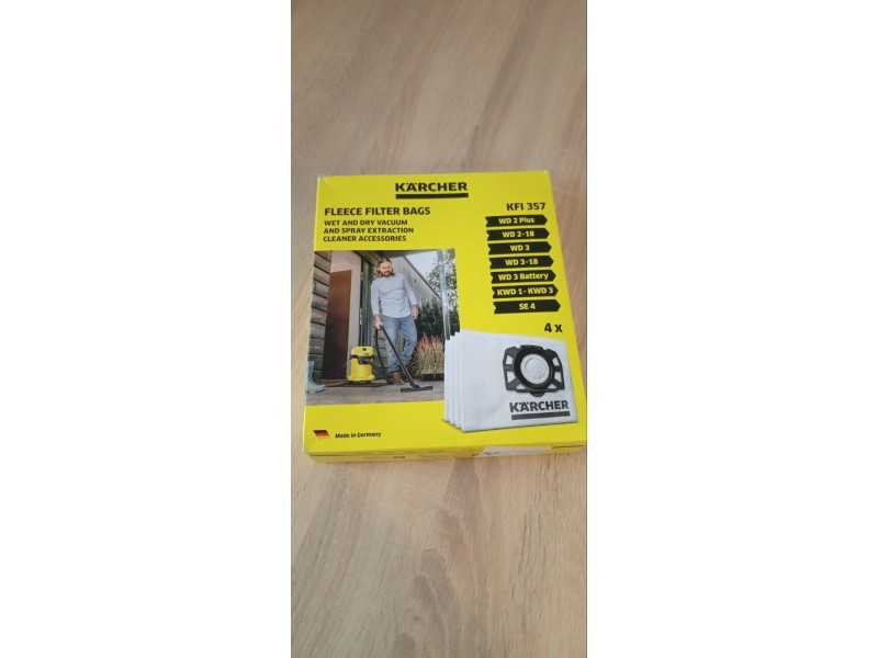 Karcher KFI 357 filter kese za usisivač – 4 kom, novo
