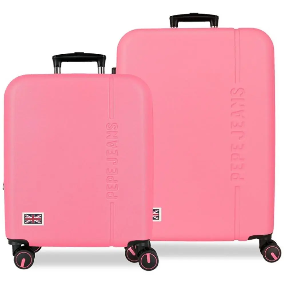 Komplet proširivih ABS kofera 55cm i 68cm PJL Aris fuchsia 63289