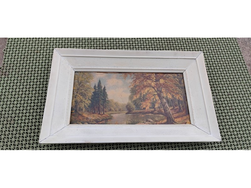 Slika u drvenom ramu 51x31 cm – pejzaž prirode