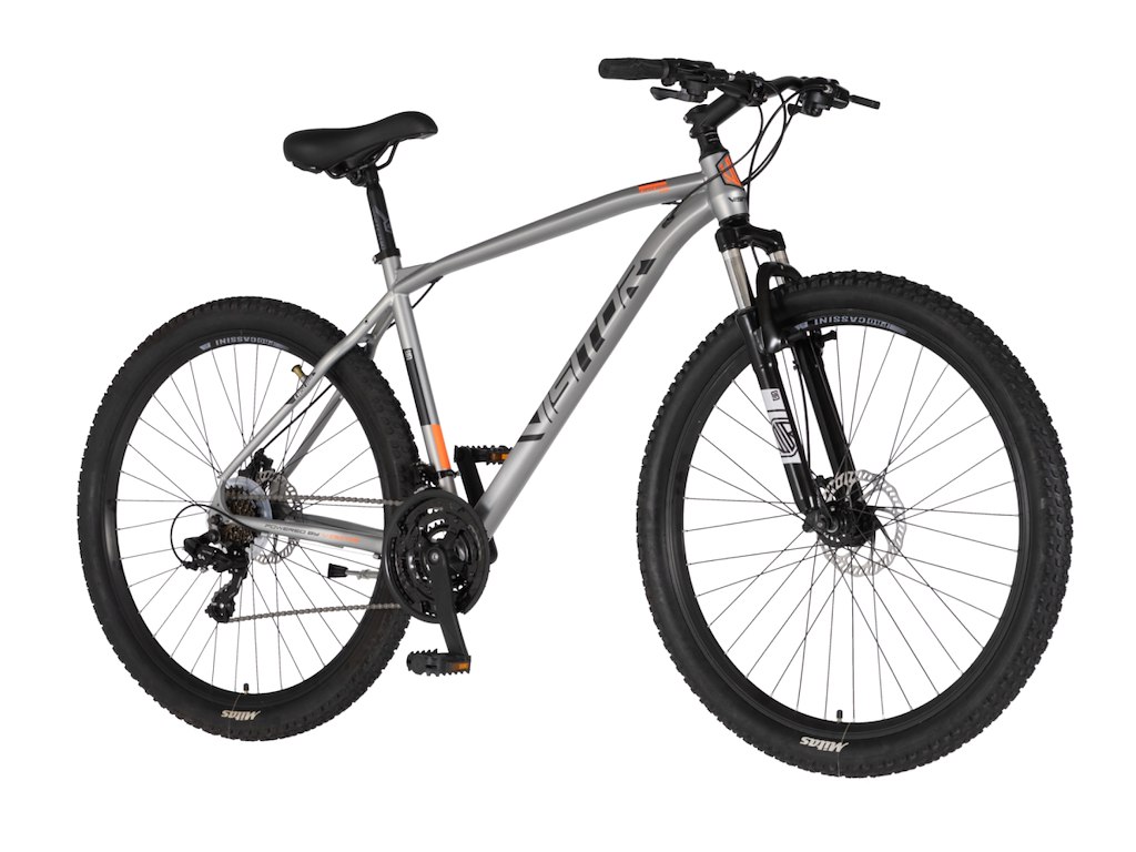 BICIKL MTB VISITOR CASCADE 29" AMORTIZER 20" PREDNJI I ZADNJI DISK 21 BRZINA 175-193CM (XL) SREBRNI