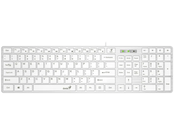 GENIUS SlimStar 126 USB US bela tastatura