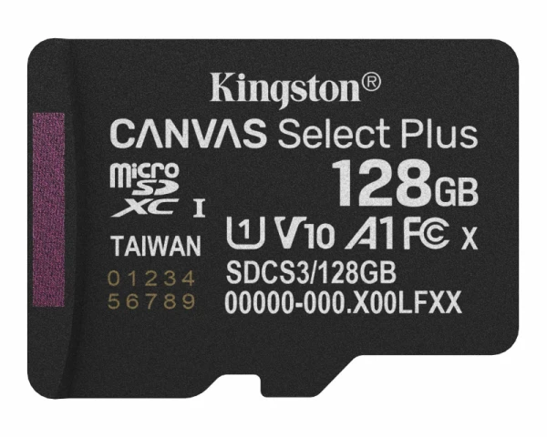 KINGSTON Memorijska kartica U1 V10 SDXC 128GB Canvas Select Plus G3 150R A1 SDCS3128GBSP