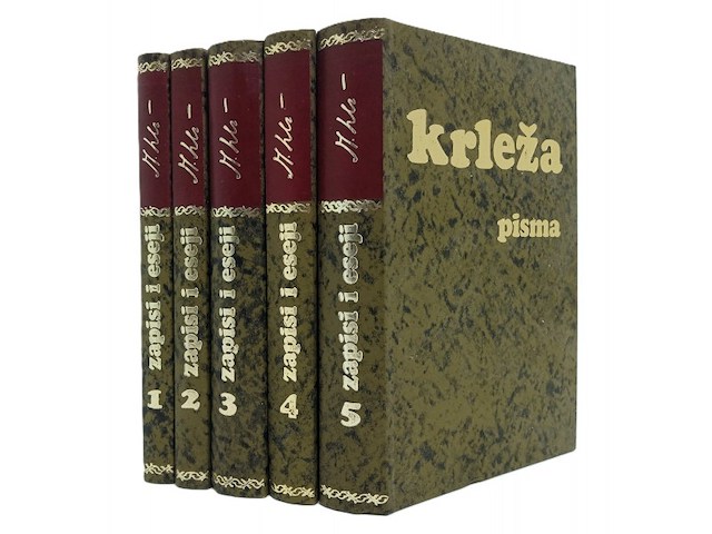 Miroslav Krleža - ZAPISI I ESEJI 1-5