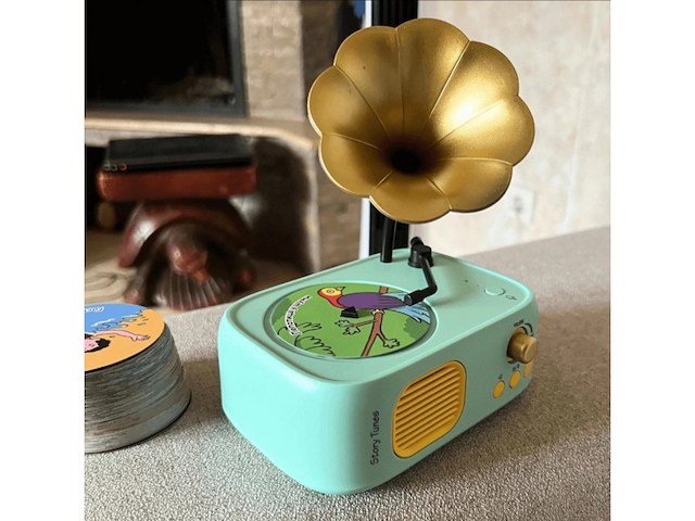 Edukativni deciji gramofon sa 75 ploca