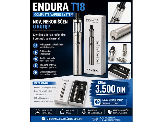 ENDURA T18 Complete Vaping System