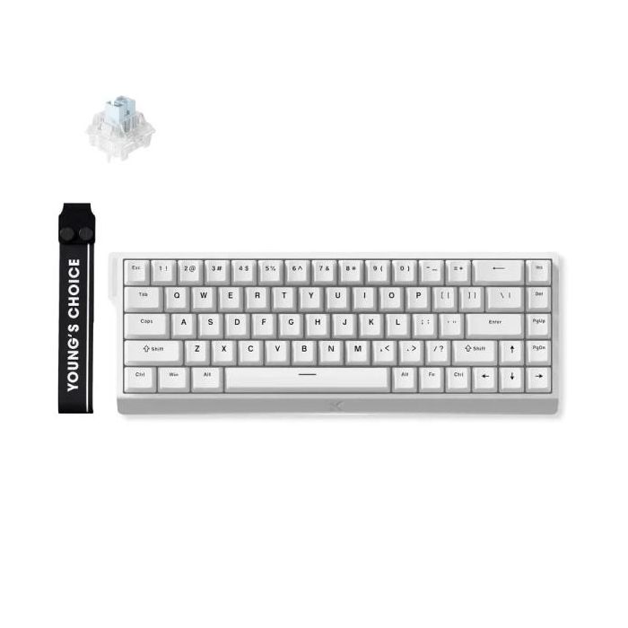 Gaming tastatura MCHOSE Ace 68 White No RGB/Ice Blue Magnetic switch