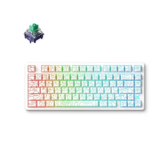 Gaming tastatura MCHOSE Jet 75 White Topographic/KailH Magtetic God switch