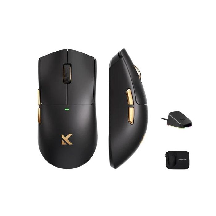 Bežični gaming miš MCHOSE K7 Ultra Black /PAW3950/8KHz pooling/Omron Mechanical