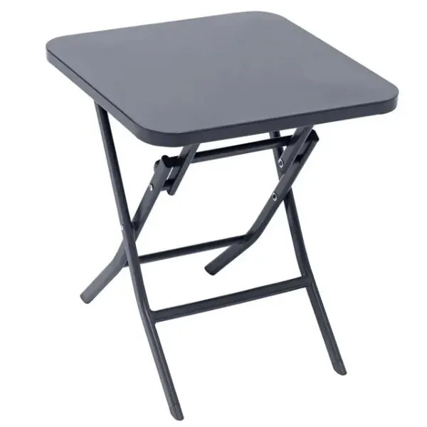 Stočić sklopivi Greensboro 40x40x45 metal sivi (171050A)