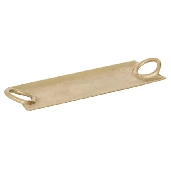 Poslužavnik metalni zlatni (211550)