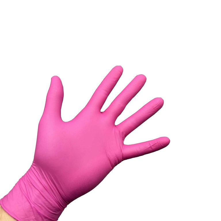 Pink nitrilna rukavica Silk Pink - 100 komada