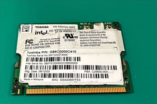 Intel Pro Wireless 2100 WM3B2100 WiFi kartice