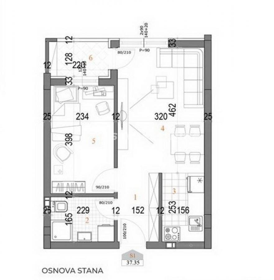 Dvosoban stan na prodaju, Telep, Novi Sad, 39m², 112.500 €