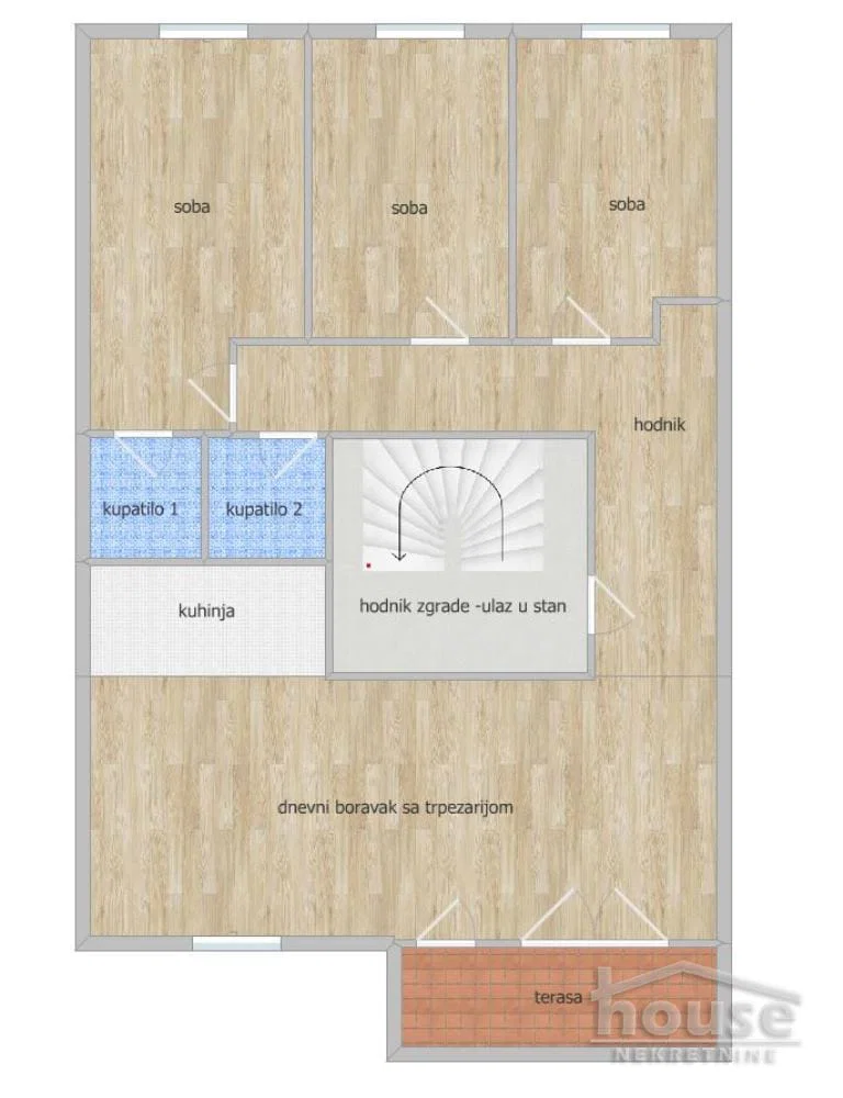 Četvorosoban stan na prodaju, Telep, Novi Sad, 93m², 214.774 €
