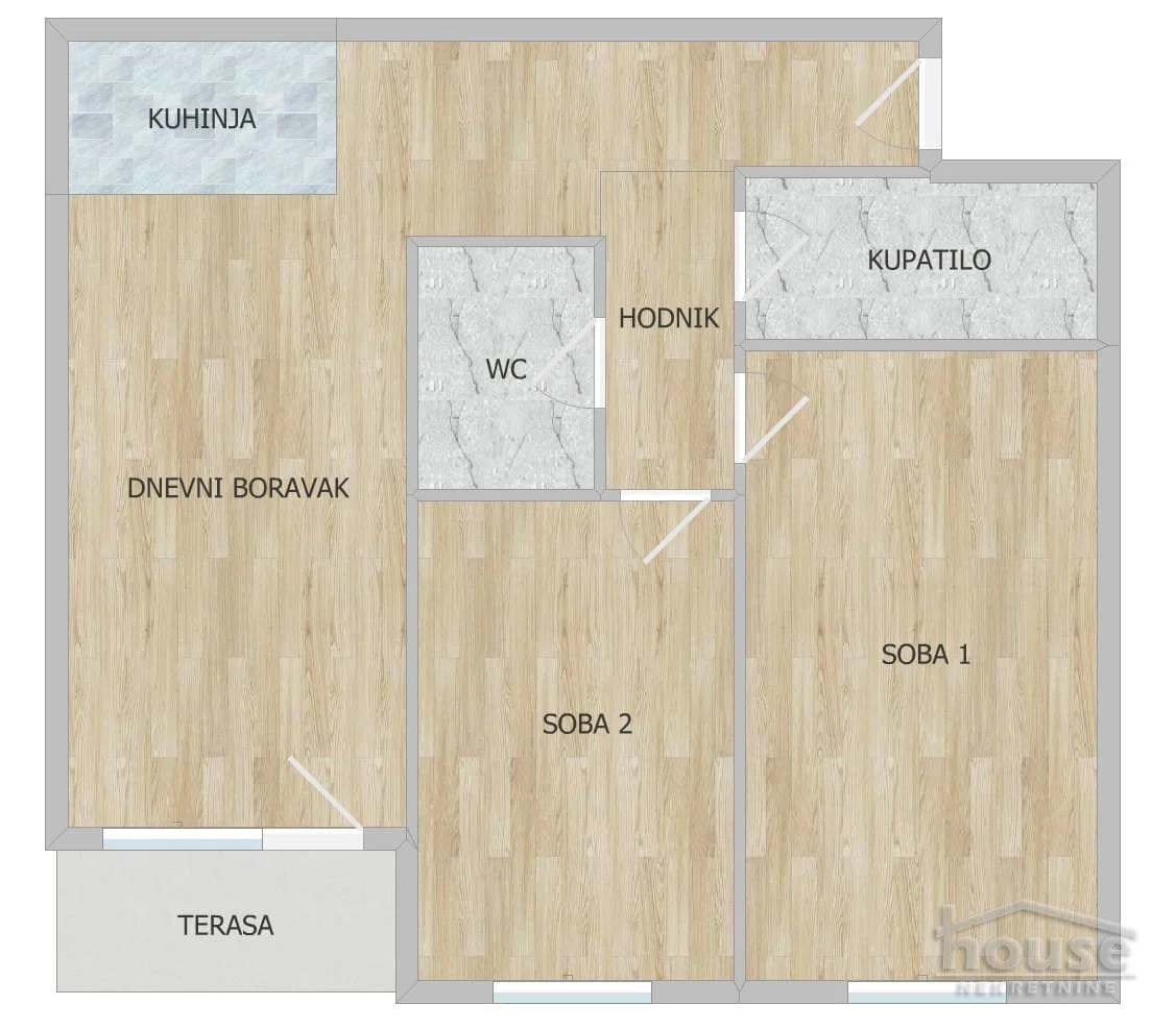Trosoban stan na prodaju, Telep, Novi Sad, 70m², 206.500 €