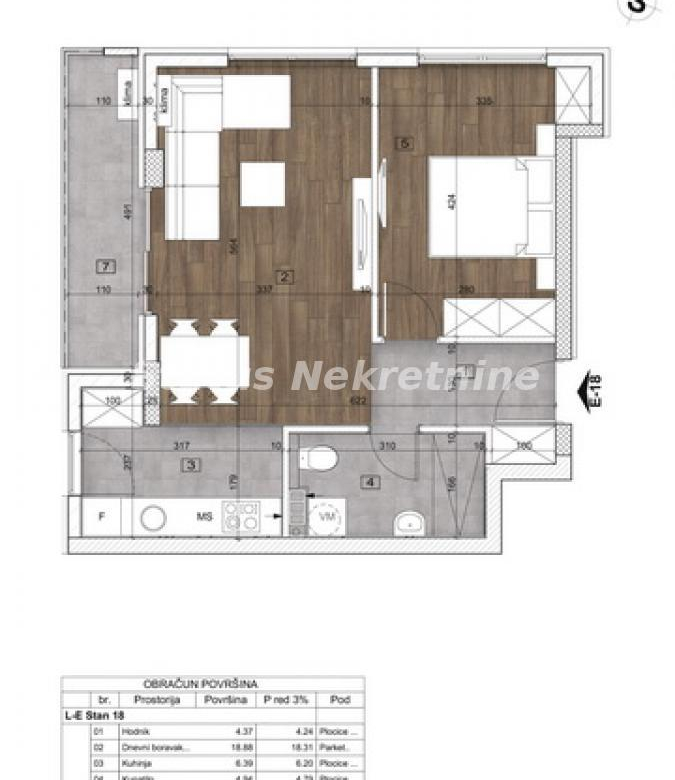 Stan – Novi Sad, Telep – ID 22089.