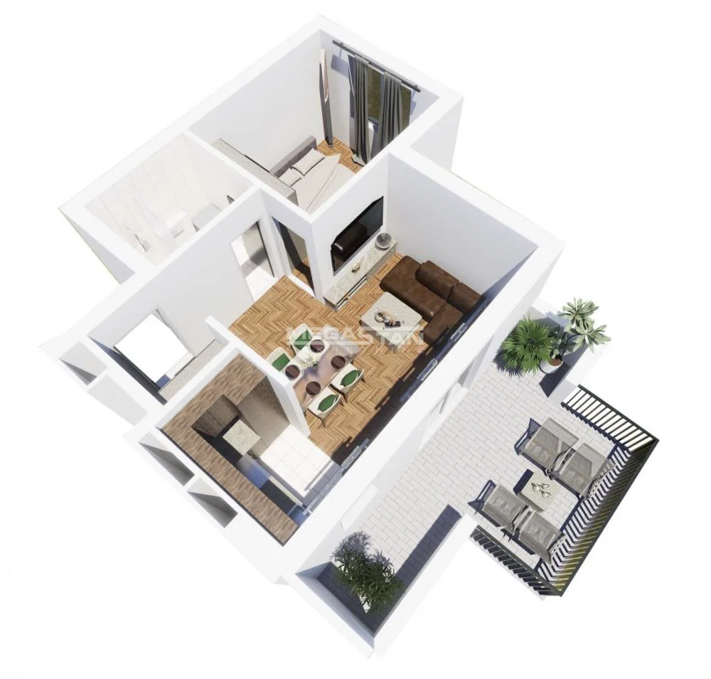 Dvosoban stan na prodaju, Veliki Mokri Lug, Beograd, 50m², 120.000 €