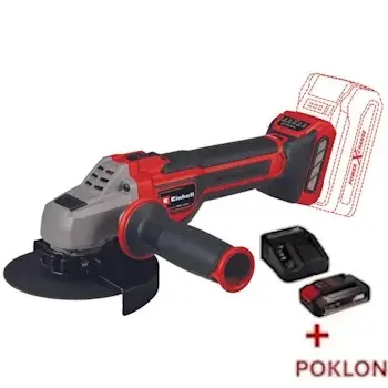 Einhell PROFESSIONAL akumulatorksa brusilica TP-AG 18/125 CE Q Li 4431155 + POKLON Einhell starter kit Power X-Change 18V 2.5Ah 4512097