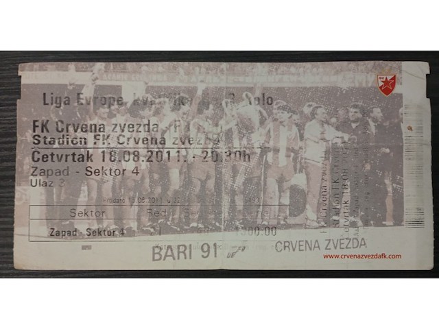 FUDBAL: CRVENA ZVEZDA - REN 18.08.2011