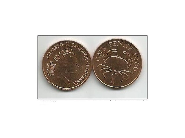 GUERNSEY 1 penny 1986 UNC/AUNC