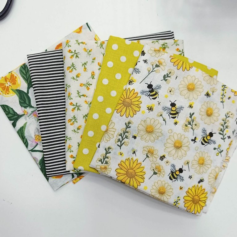 Patchwork paket pčele cvet limun