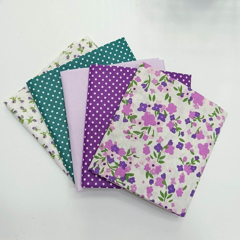 Patchwork paket patlidžan, zeleno, lila 5/1