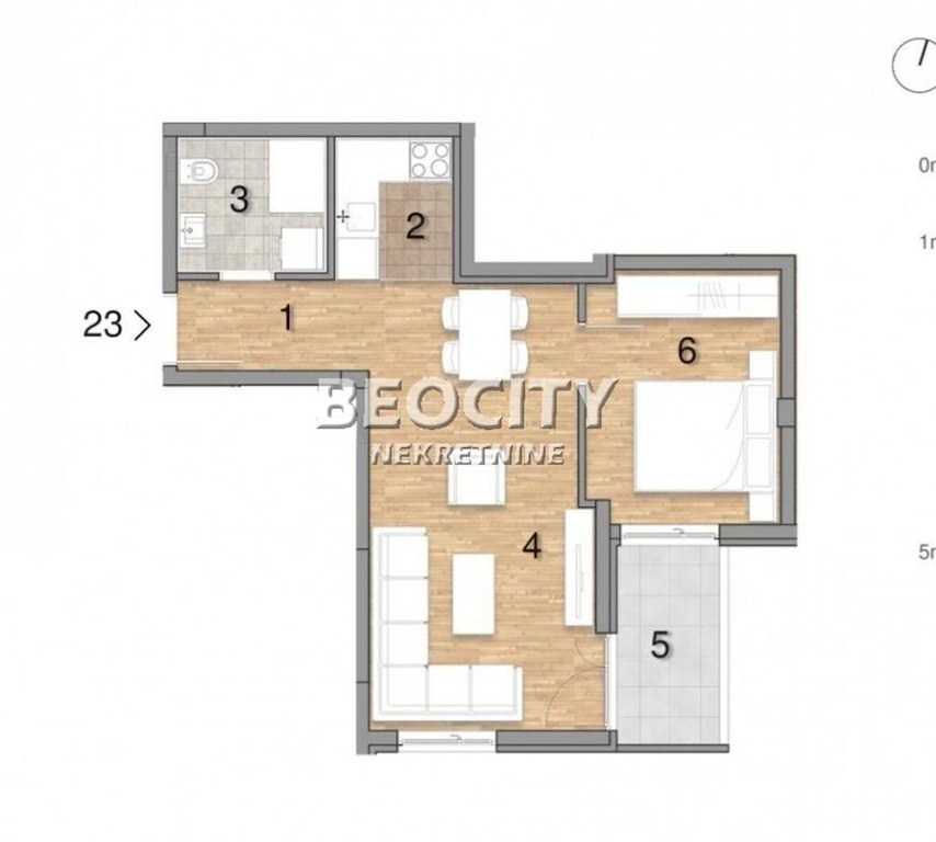 Dvosoban stan, Novi Sad - Telep | Prodaja · 44m² · 126.355€