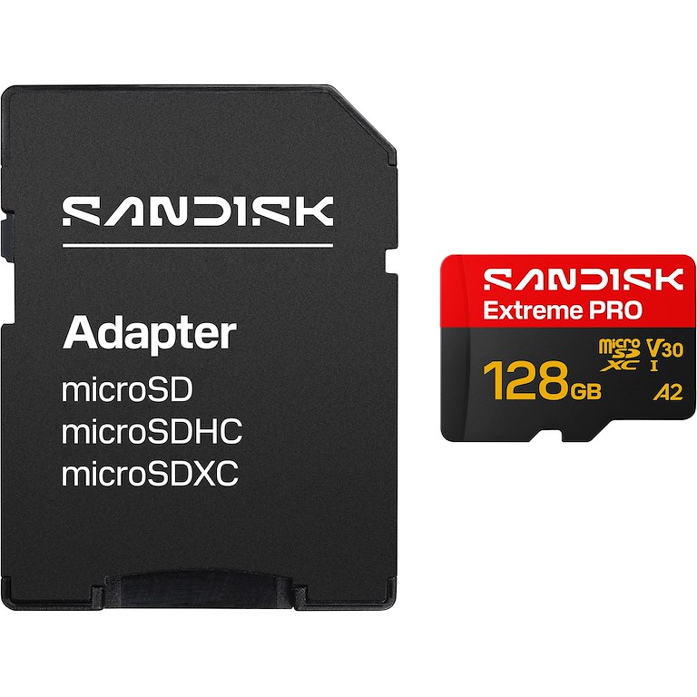 SanDisk Extreme PRO microSDXC UHS-I 128GB 250MB/s (SDSQXCJ-128G-GS6MA)