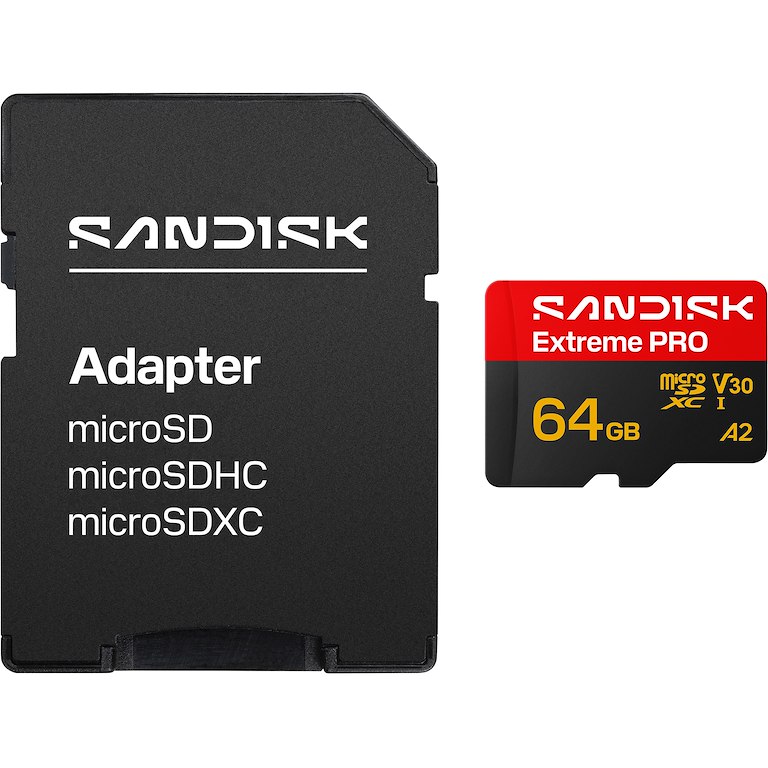 SanDisk Extreme PRO microSDXC UHS-I 64GB 200MB/s (SDSQXCU-064G-GS6MA)