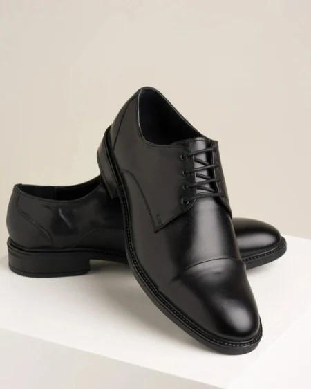 Kožne muške elegantne cipele 3473-01 crne
