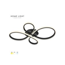 HOME LIGHT Solea 163 CCT LED plafonjera crna