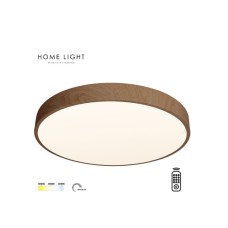 HOME LIGHT Solea 87 CCT LED plafonjera drvo