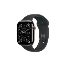 APPLE Watch S11 Cellular 42mm Slate Titanium Case with Black Sport Band - M/L (mf8t4rk/a)
