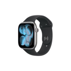 APPLE Watch S11 Cellular 42mm Space Grey Aluminium Case with Black Sport Band - M/L (mf8c4rk/a)