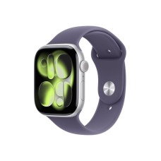 APPLE Watch S11 Cellular 46mm Silver Aluminium Case with Purple Fog Sport Band - M/L (mfcr4rk/a)