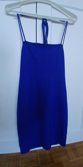H&M Divided kraljevsko plava slip mini haljina