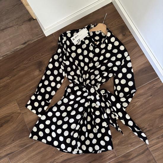 Zara lepa mini haljina na tufne Viskoza Novo