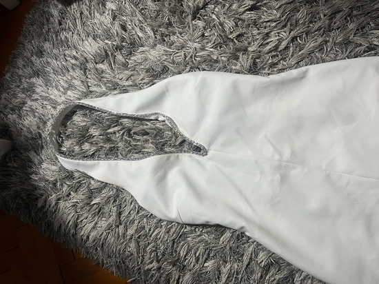 Zara bela mini haljina sa cirkonima