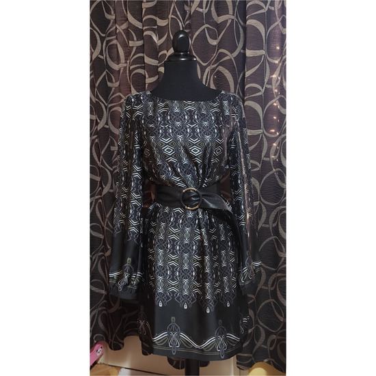 Mexx saten haljina dugi rukavi M/L
