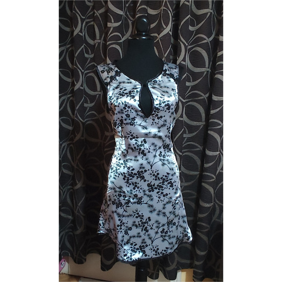 ZARA saten haljina japanski stil S