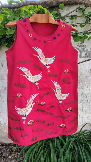 Nova bordo japanska mini haljina tunika