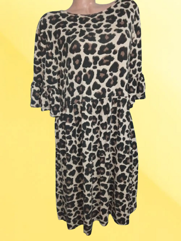 ❤️BOOHOO Leopard Print Smock Dress ❤️-46