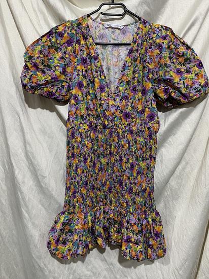    ZARA FLORAL HALJINA scrunched